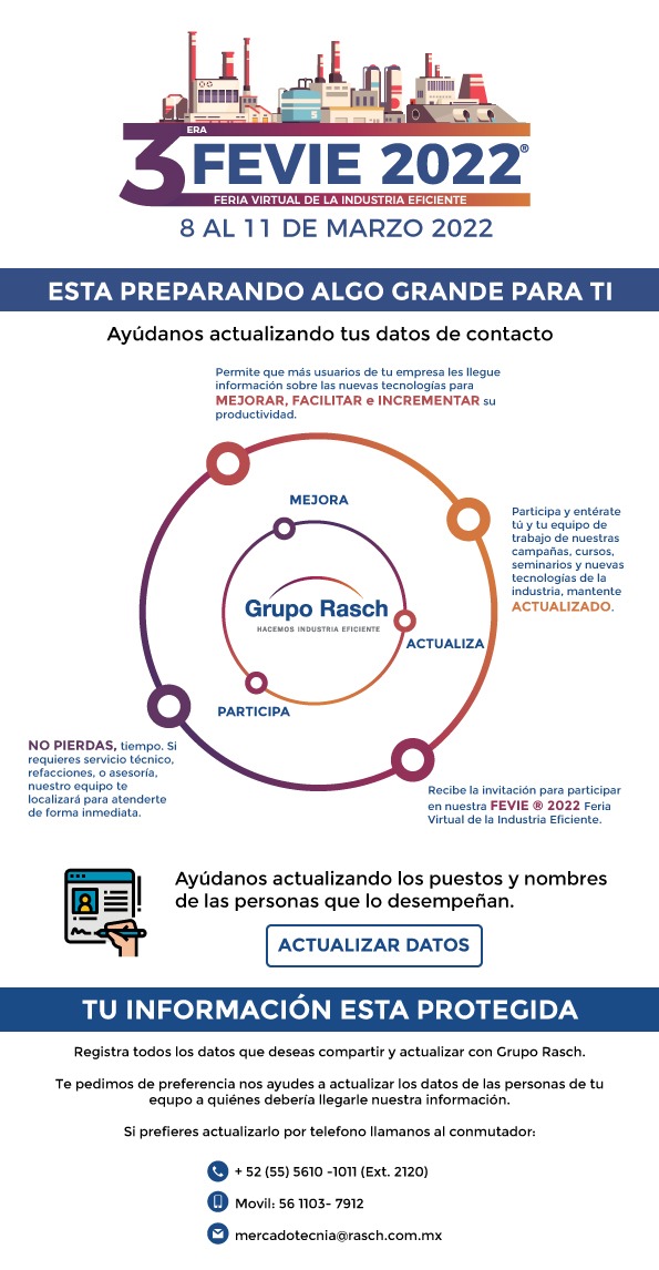 FEVIE 2022 ESTA PREPARANDO ALGO GRANDE PARA TI. - GRUPO RASCH